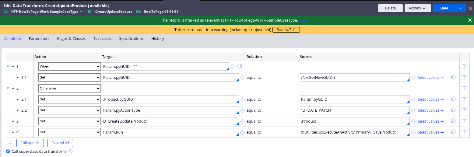 How to Save Data in a Data Object | Support Center